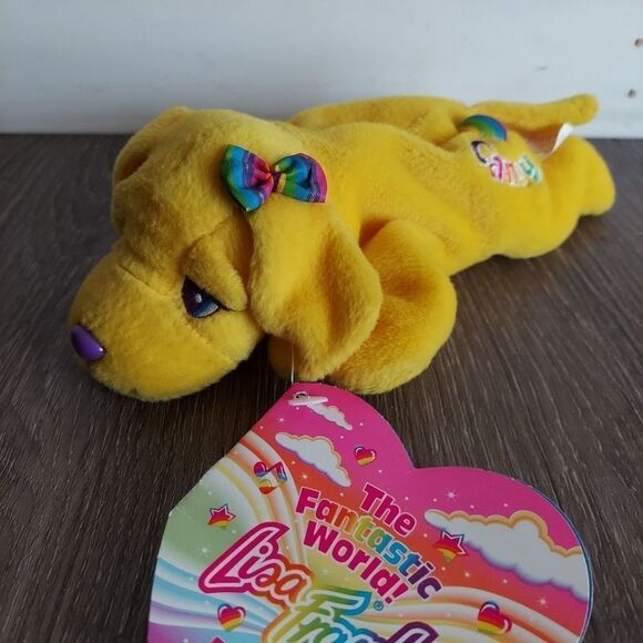 Lisa Frank | Other | Vintage 998 Lisafrank Candy Yellowdogbeanieplush ...